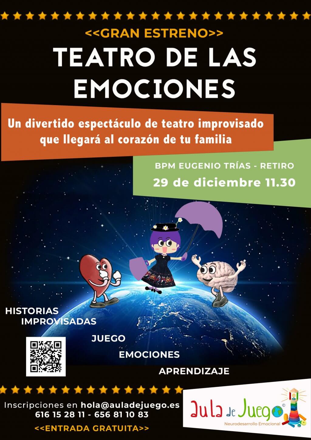 ¡Gran estreno Teatro de las Emociones en El Retiro! – Aula de Juego